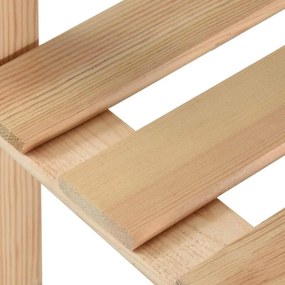 Úložný regál s 5 policemi 170 x 28,5 x 170 cm masivní borovice 327319