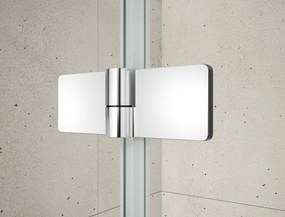 Gelco Trinity Chrom čtvercový sprchový kout 100 x 100 x 200 cm otevírací aluchrom sklo matné GT2210-10M-CH