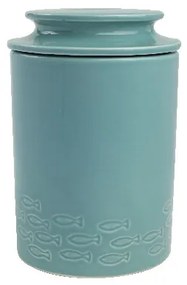 T&G WoodWare TaG WOODWARE Dóza Ryba OCEAN, pr.10,5x16cm, keramika, zeleno-modrá