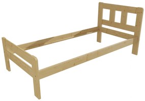Jednolůžková postel VMK010C (Barva dřeva: bezbarvý lak, Rozměr: 90 x 200 cm)