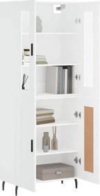 Skříň highboard bílá 69,5 x 34 x 180 cm kompozitní dřevo 3198353