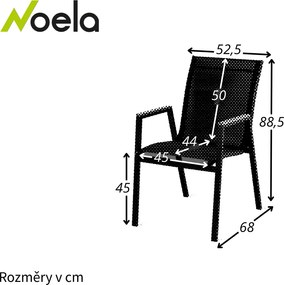 Noela Zahradní kovová židle OSLO