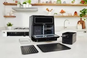 Breville VDF130X černá / Horkovzdušná fritéza / 11 l / 10 programů / 1