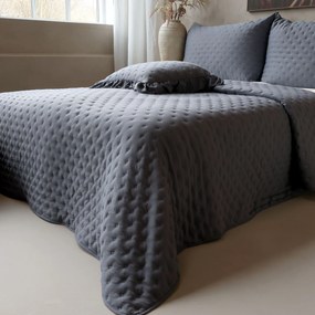 Měkký šedý prošívaný přehoz Aix Soft na dvoulůžko – 260*240 cm