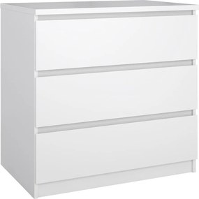 Bílá komoda 77x76x50 cm Naia – Tvilum