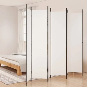 vidaXL 6dílný paraván 300 x 220 cm textil [350206] Barva: Černá