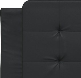 Rám postele bez matrace Zadar černá 100 x 200 cm umělá kůže 3208845