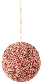 Textilní vánoční koule - Ø 12*12 cm