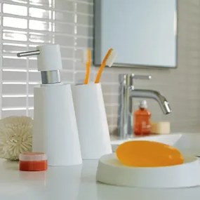 Spirella MOVE kelímek na kartáčky bílý / plast