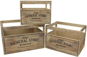 Willow Direct Dřevěná bedýnka General Store malá 30x22x23 cm
