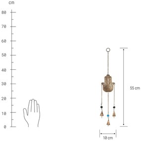 Butlers BALI Závěsná dekorace ruka Fatimy 55 cm