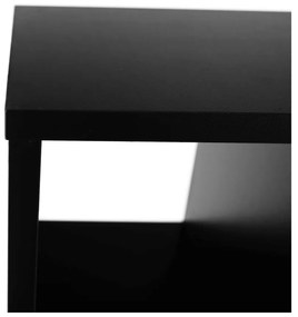 Příruční stolek, černá, ABBAS NEW