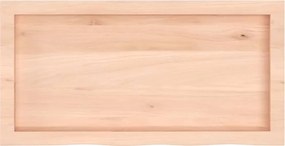 Koupelnová deska 80x40x(2-6) cm neošetřené masivní dřevo 3156022