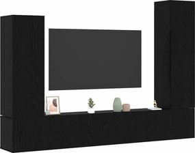 Sestava TV skříněk 4 ks Černý dub Kompozitní dřevo 3332587