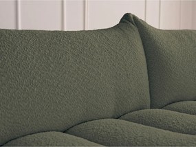 Zelená pohovka z textilie bouclé 234 cm Azra – Bobochic Paris