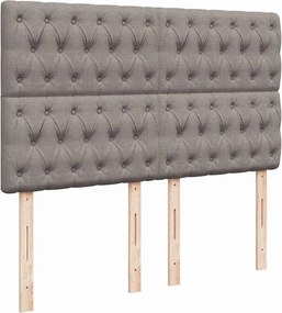 Box spring postel s matrací taupe 140x190 cm textil 3292062
