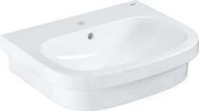 Grohe Euro Ceramic umyvadlo na desku 60x48 cm alpská bílá otvor pro baterii uprostřed 39337000 G39337000