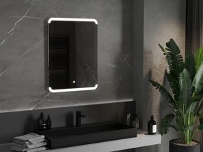 Mexen Nida, LED koupelnové zrcadlo s podsvícením 60x80 cm, 6000K, ochrana proti zamlžování, 9806-060-080-611-00