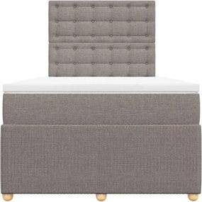 Box spring postel s matrací taupe 120x200 cm textil 3292041