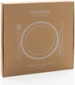 Ukiyo Sada keramických talířů bílá / Talíř / 2 ks / O 27 cm