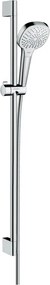 Hansgrohe Croma Select E, sprchová sada Multi EcoSmart 9 l/min se sprchovou tyčí 90 cm, bílá/chromová, HAN-26591400