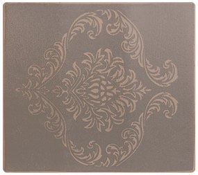 BISK Erga Basic, kuchyňská utěrka z mikrovlákna s barokním vzorem 450x400x5 mm, hnědá, ERG-03750