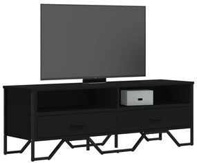 TV skříňka černá 122 x 34 x 41 cm kompozitní dřevo