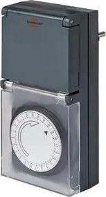 Brennenstuhl MZ 44 šedá / Spínací hodiny / mechanické / IP44 / 230V/16