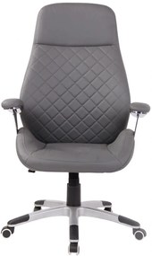 Bhm germany Kancelářská židle Layton, syntetická kůže, šedá