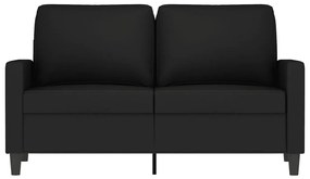 2místná pohovka černá 120 cm samet - Default Title