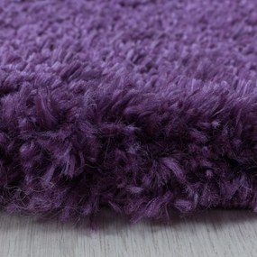 Ayyildiz Kusový koberec FLUFFY 3500, kulatý, Lila Rozměr koberce: 160 cm KRUH