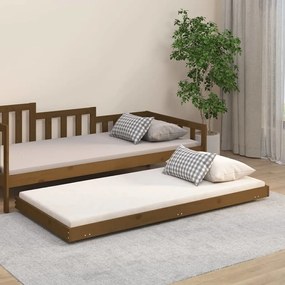 vidaXL Rám postele 90 x 190 cm masivní borové dřevo [823504] Barva: medová hnědá