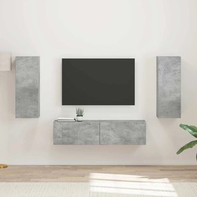 Sestava TV skříněk 2 ks Betonově šedá Kompozitní dřevo 3408973