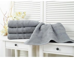 B.E.S. - Petrovice, s.r.o. Bavlněný froté ručník 50x100 Luxury - Grey