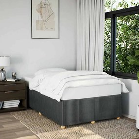 Rám postele bez matrace tmavě šedá 120 x 200 cm textil 3284929