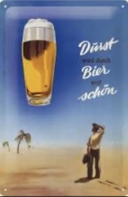 Plechová cedule Dürst Bier Schön