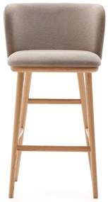 Světle hnědá barová židle (výška sedáku 65 cm) Ciselia – Kave Home