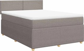 Box spring postel s matrací taupe 140x190 cm textil 3289748