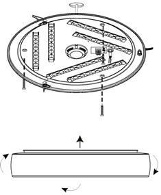 Eglo 99108 - LED Stropní svítidlo RUIDERA LED/22W/230V
