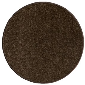 Vopi koberce AKCE: 100x100 (průměr) kruh cm Eton 97 hnědý koberec kulatý - 100x100 (průměr) kruh cm