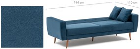 Atelier del sofa Rozkládací pohovka VIVALDE modrá 825BLC1419