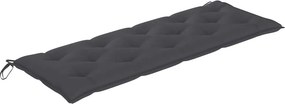 Lavice Batavia s antracitovou poduškou 150 cm masivní teak 3100841
