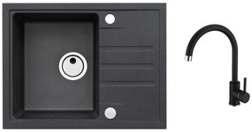 Alveus - Set dřezu Intermezzo 30 a baterie Kati, carbon SETA25846