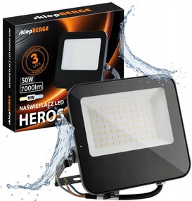BERGE LED reflektor Heros 50W - IP65 - neutrální bílá