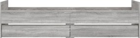 Rám postele se zásuvkami šedý sonoma 75 x 190 cm Small Single 3207390