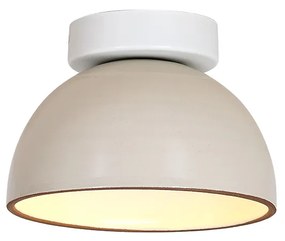 Stropní ručně vyráběné hliněné svítidlo Absis Ceiling Barevná varianta: Bílá / Bílá, Průměr: 240 mm