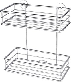 tesa Dvoupatrový košík do sprchy Baath střední, chrom, 275 x 250 x 125 mm