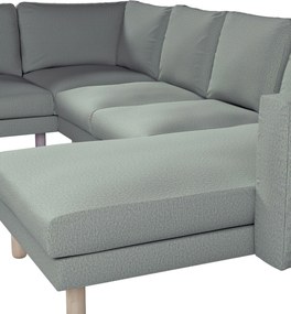 Potah na pohovku IKEA Norsborg rohová, 5-místná se šezlongem barva zelená látka pletený vzor