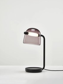 Stolní lampa Brokis Mona small table PC950, 5000K Kabel: Textilní černý, Povrch Montury: Bílý matný komaxit, Barva skla: Opalín