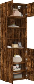 Úzká úložná kouřový dub 70x42,5x225 cm kompozitní dřevo 3281319
